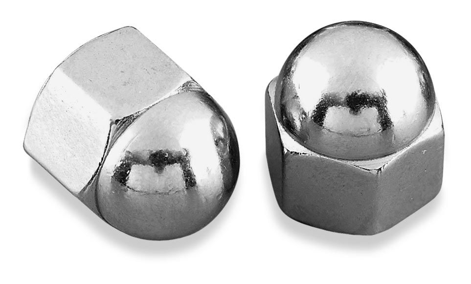 Gardner Westcott Chrome Acorn Fasteners | JPCycles.com