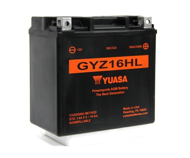 Yuasa GYZ16HL Factory Activated AGM High Performance Battery | JPCycles.com
