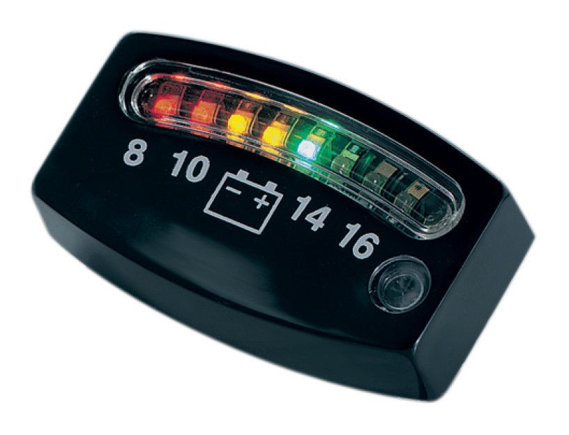 Kuryakyn LED 12 Volt Battery Gauge | JPCycles.com