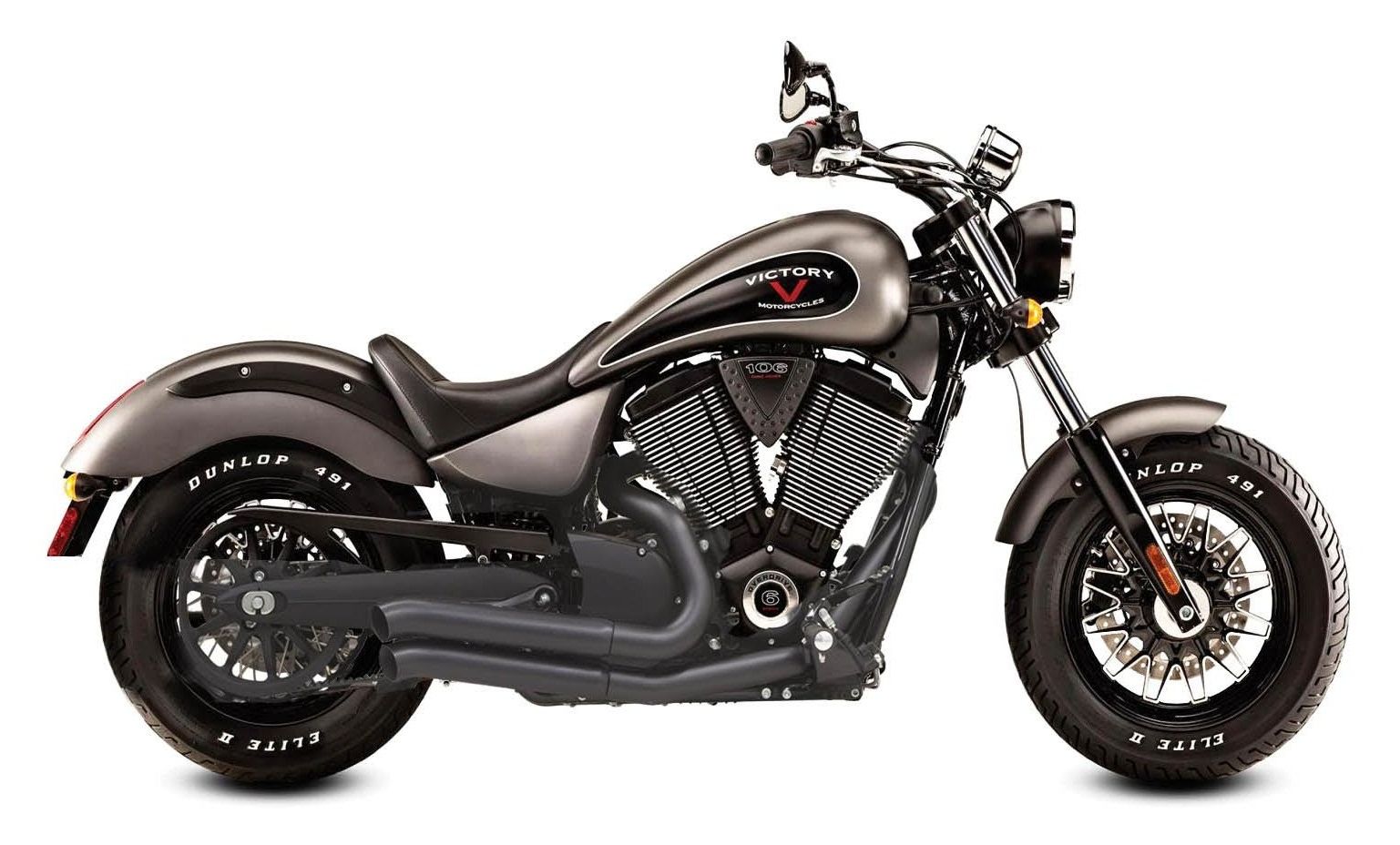 Bassani Pro-Street Turn-Out Exhaust For Victory 2006-2017 | JPCycles.com