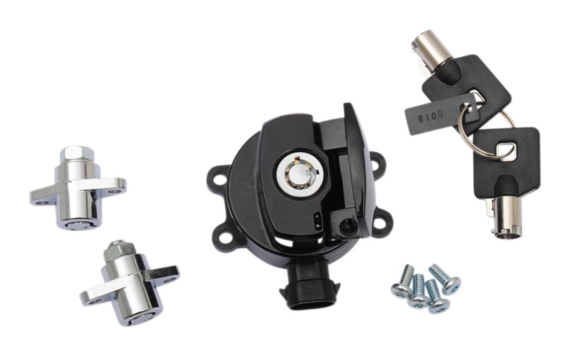 Drag Specialties Ignition Switch And Saddlebag Lock Kit For Harley Road ...