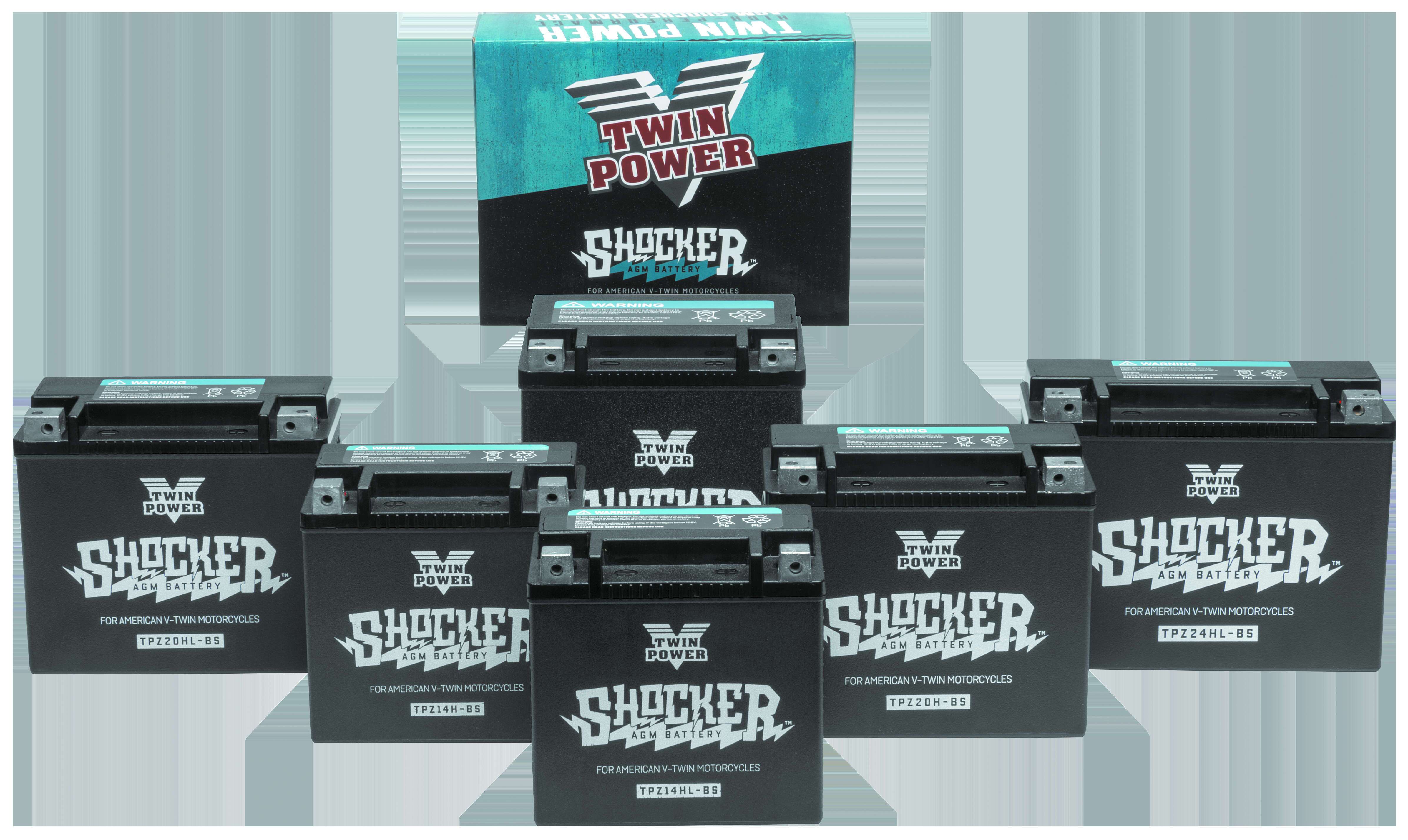 Twin Power Shocker Battery For Harley | JPCycles.com