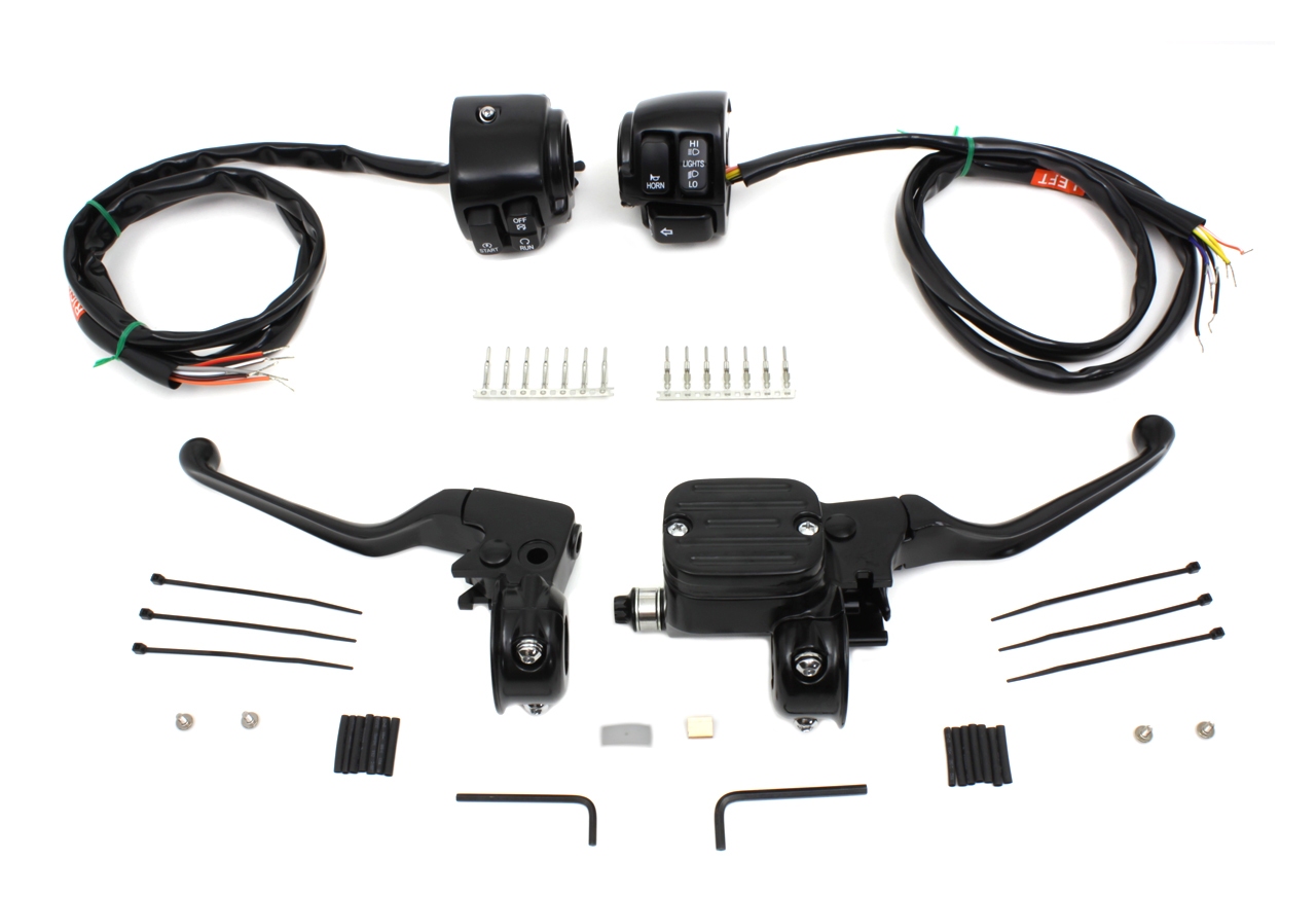 V-Twin Mfg. Handlebar Control Kit With Switches For Harley | JPCycles.com