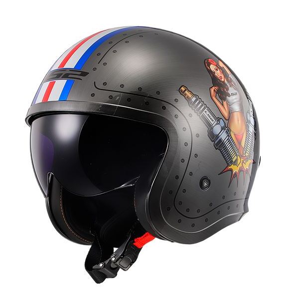 LS2 Spitfire Spark helmet (2XL) | JPCycles.com