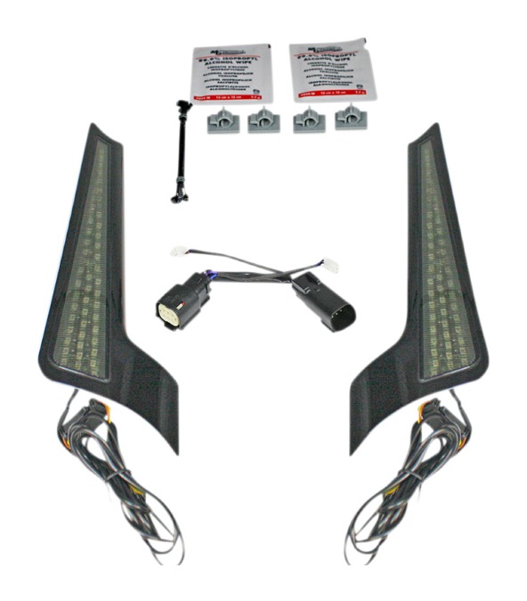 Custom Dynamics Dual Color LED Fascia Panels For Harley Touring 2014 ...