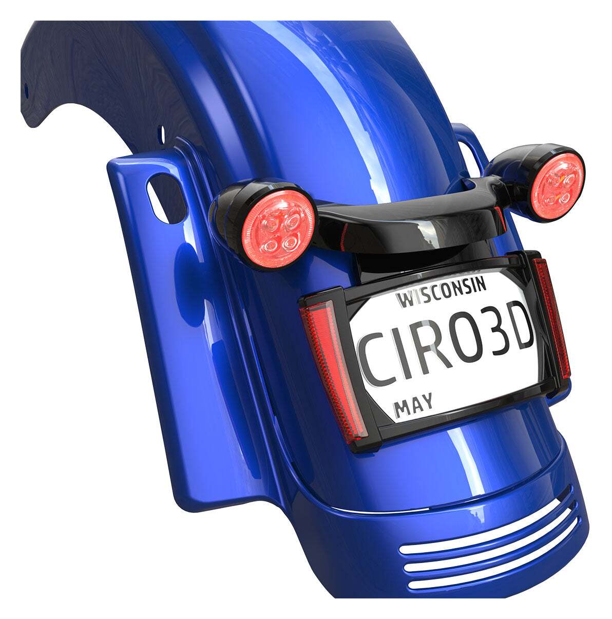 Ciro LED Lighted License Plate Frame For Harley Touring 2014-2025 ...