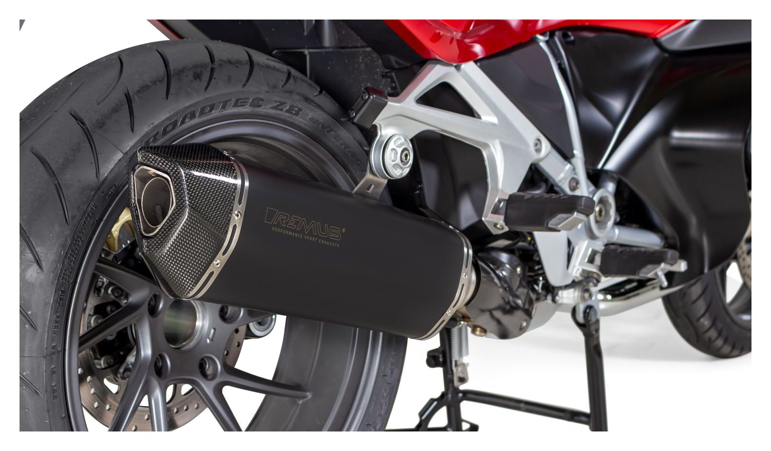 Remus Black Hawk Slip-On Exhaust BMW R1250RT 2019-2024 | JPCycles.com