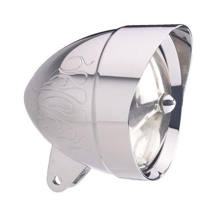 Headwinds 5 3/4″ Chrome Flamed Mariah Bullet Headlight Housing ...