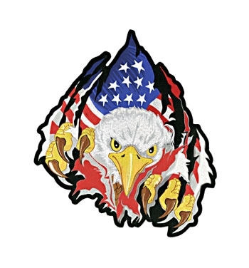 Lethal Threat Rip N Tear Eagle Patch | JPCycles.com