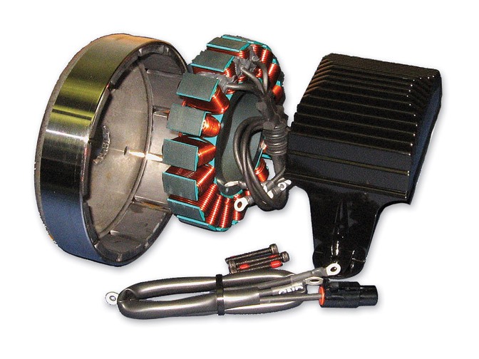 Cycle Electric 3-Phase 50-Amp Charging Kit For Harley Softail 2012-2017 ...