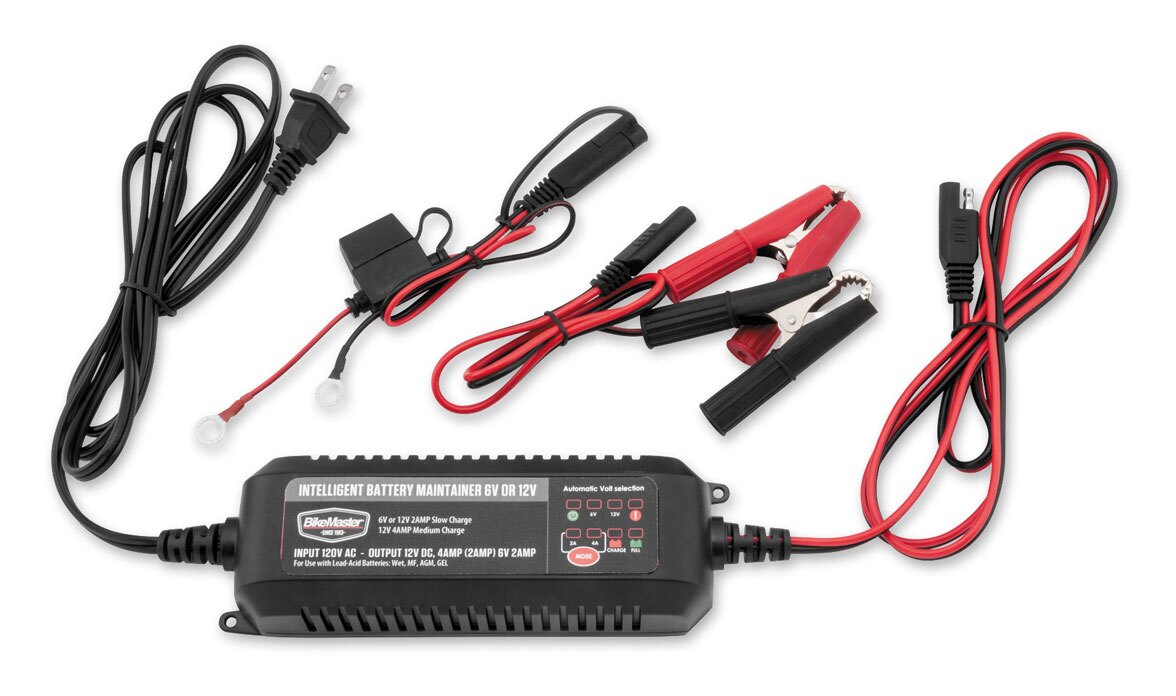 BikeMaster Intelligent Battery Charger / Maintainer | JPCycles.com
