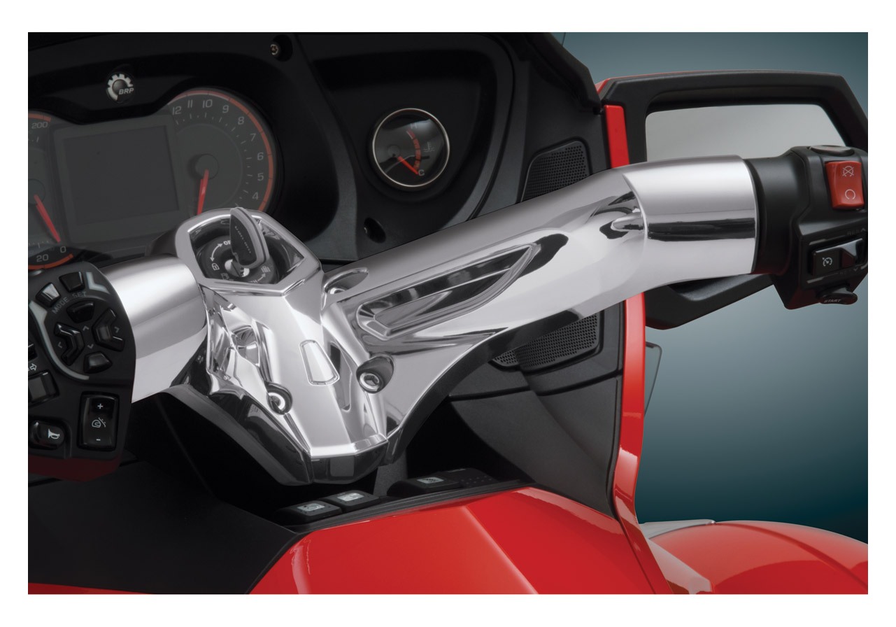 Show Chrome Handlebar Cover Can-Am Spyder RT 2010-2014 | JPCycles.com
