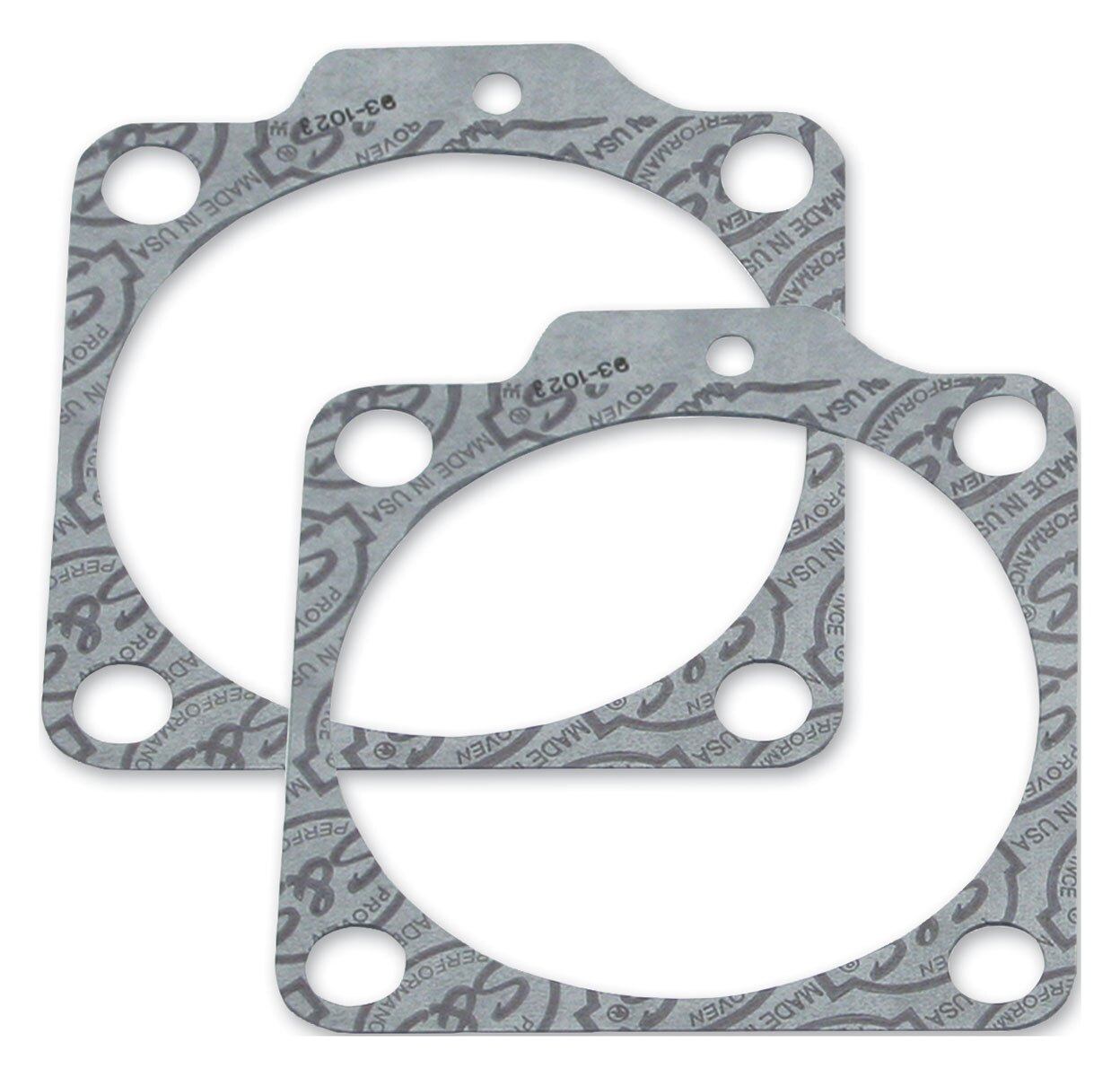 S&S Cycle 3-7/16", 3.5" Bore, .018" Thick Graphite Base Gaskets For ...