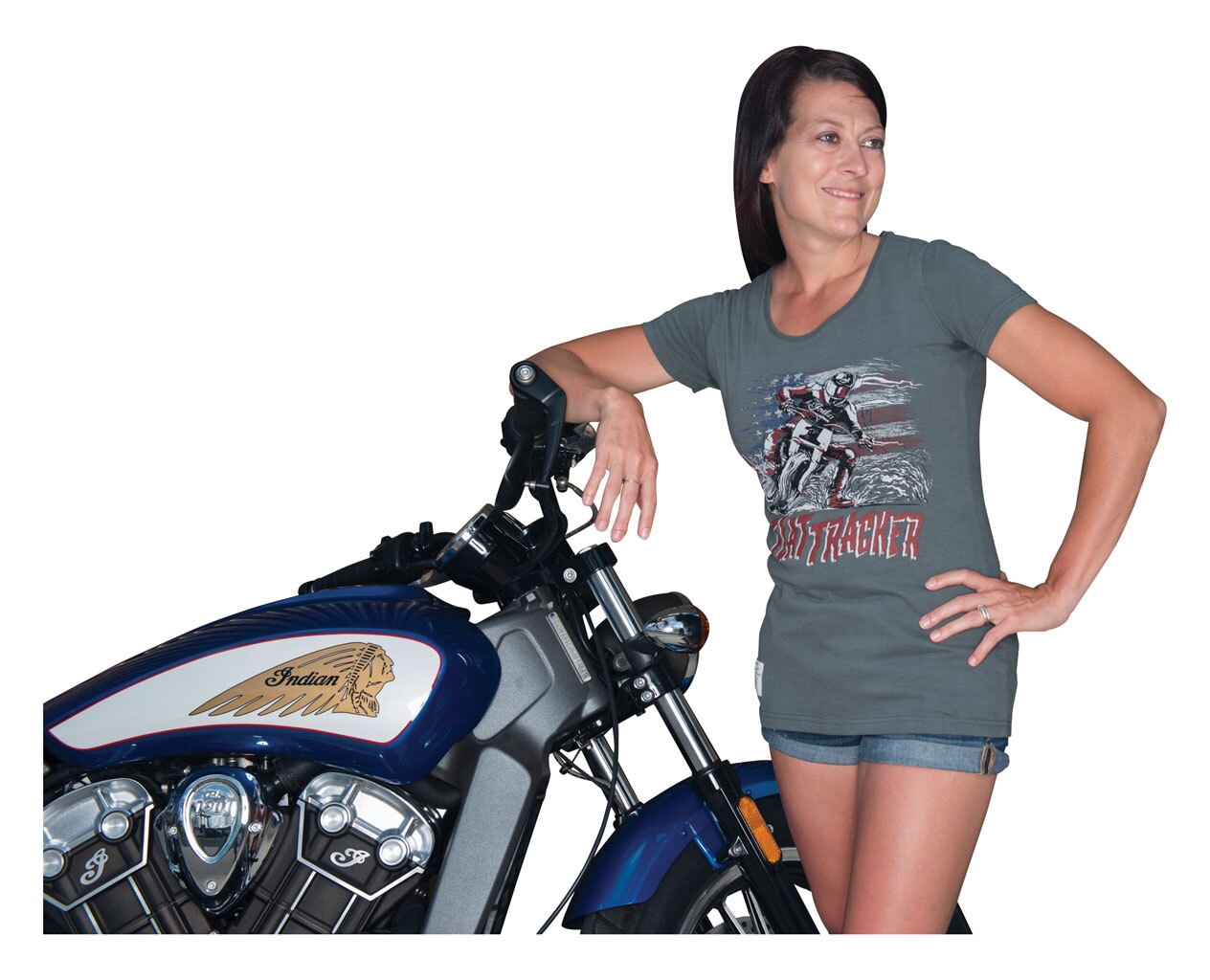 Red Torpedo Women's Jared Mees Flat Tracker T-Shirt | JPCycles.com
