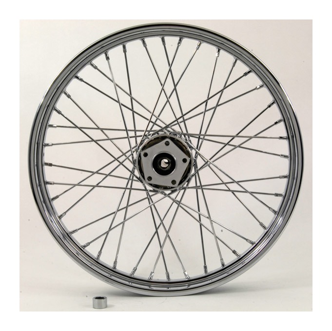 V-Twin Mfg. 40 Spoke Chrome Front Wheel For Harley FL Softail 1997-1999 ...