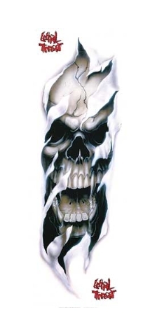 Lethal Threat Skull Bite Sticker | JPCycles.com