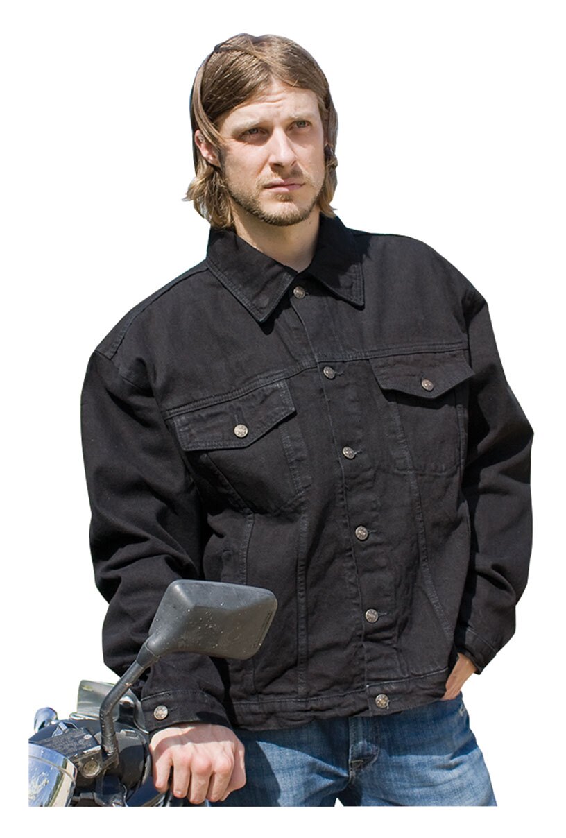 Allstate Leather Inc. Black Denim Jacket | JPCycles.com