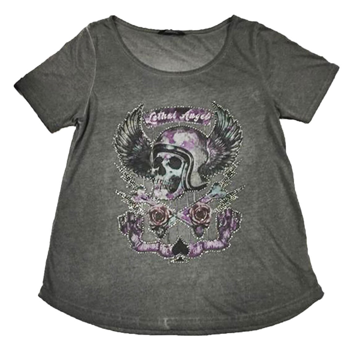 Lethal Angel Women's Sin On Wheels T-Shirt | JPCycles.com