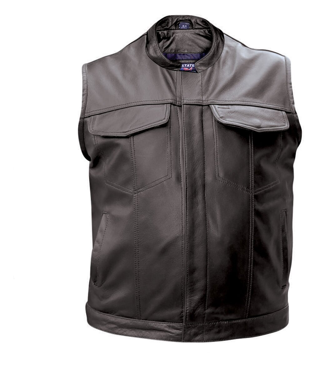Allstate Leather Inc. Concealed Carry Leather Vest | JPCycles.com