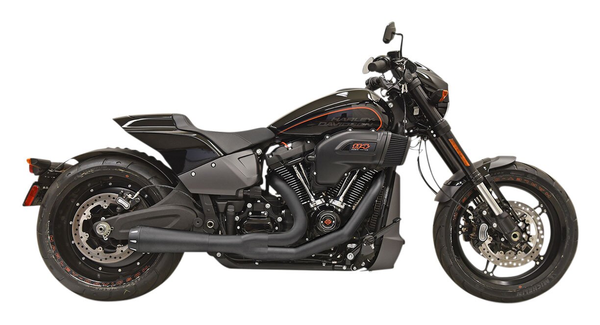 Bassani Road Rage 2-Into-1 Exhaust System For Harley FXBR/S FLFB/S FXDR ...