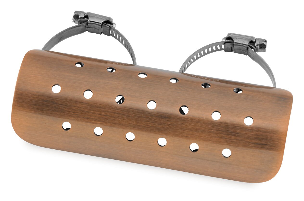 Biker's Choice Brushed Copper Heat Sheild | JPCycles.com