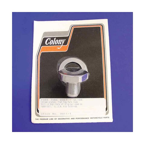 Colony Fork Tube Cap For Harley Wide Glide 1948-1977 | JPCycles.com