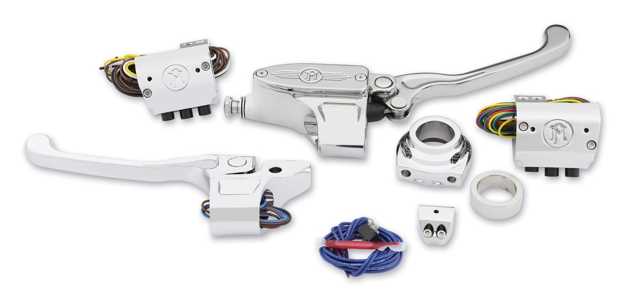 Performance Machine Contour Hand Control Set For Harley | JPCycles.com