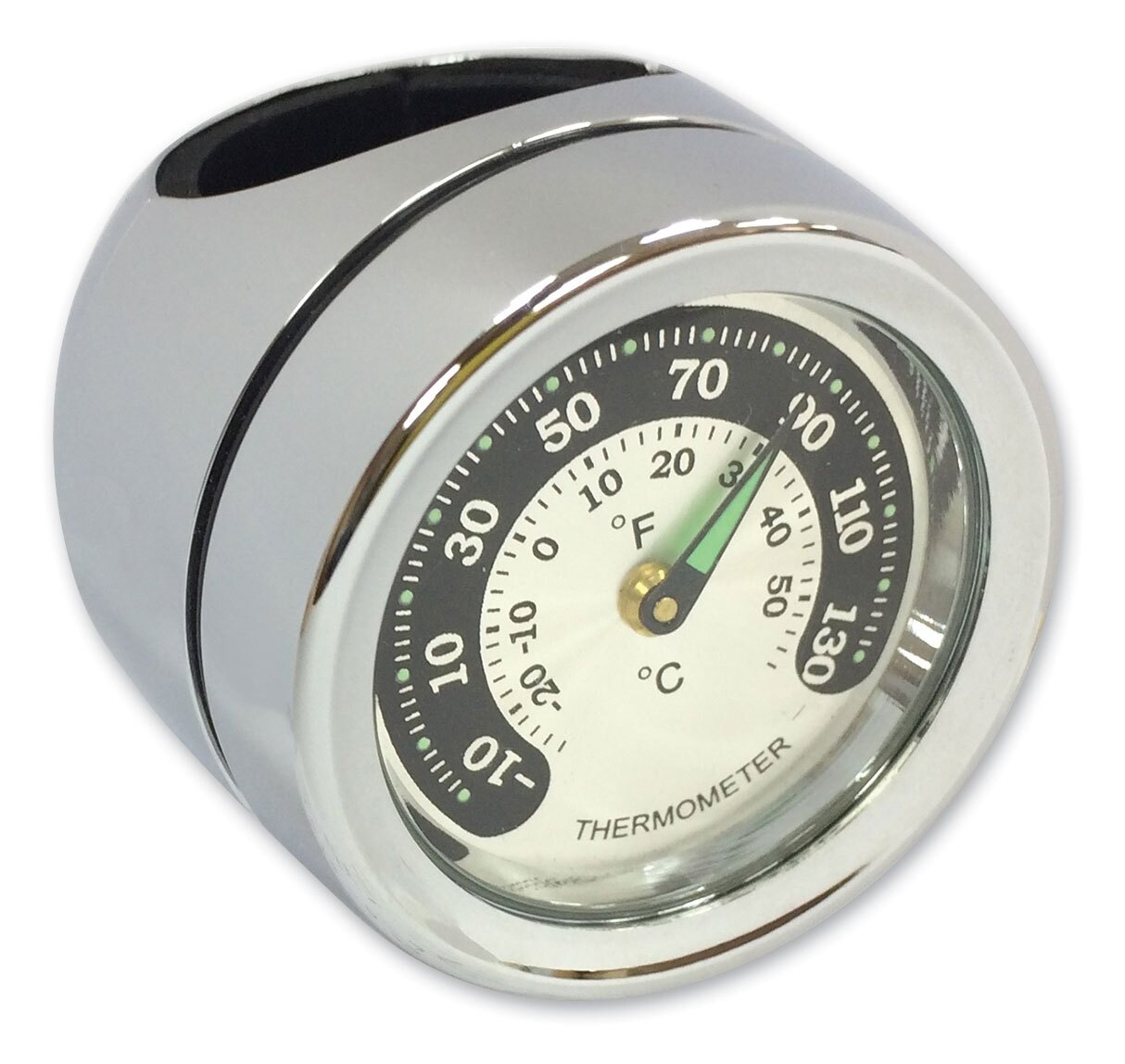 Drag Specialties Bar Mount Thermometer / Clock | JPCycles.com