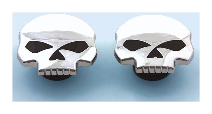 J&P Cycles Skull Gas Cap Set | JPCycles.com