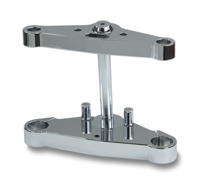 Paughco Billet 6 Degree Raked Triple Tree Assembly For FX Softail Trike ...