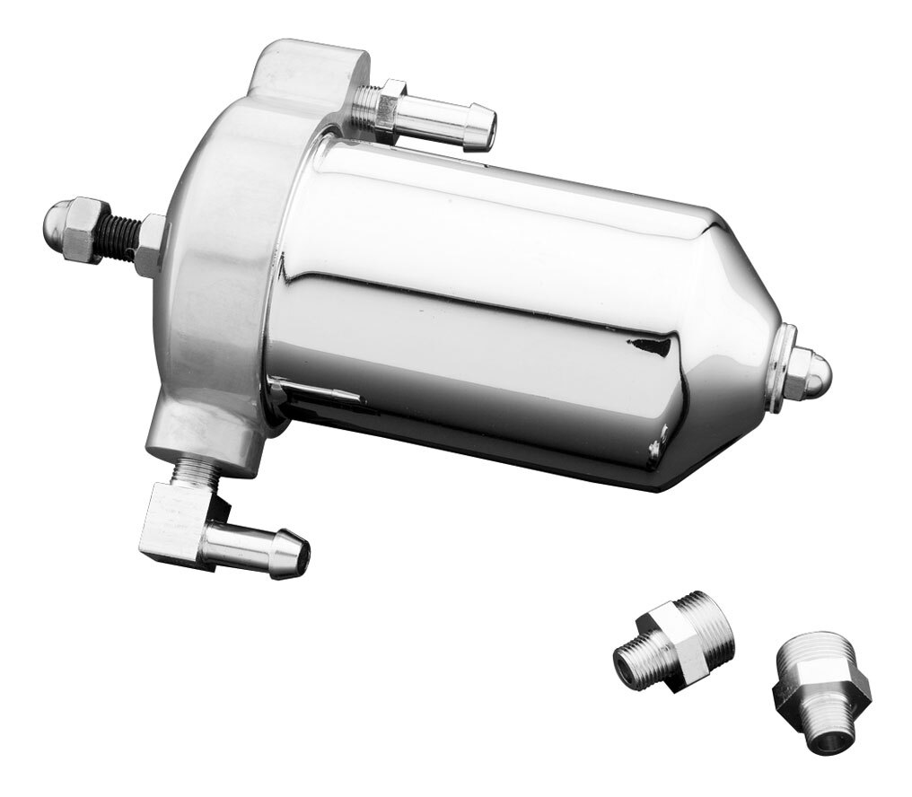 V-Twin Mfg. Original Style Accessory Oil Filter System For Harley FL ...