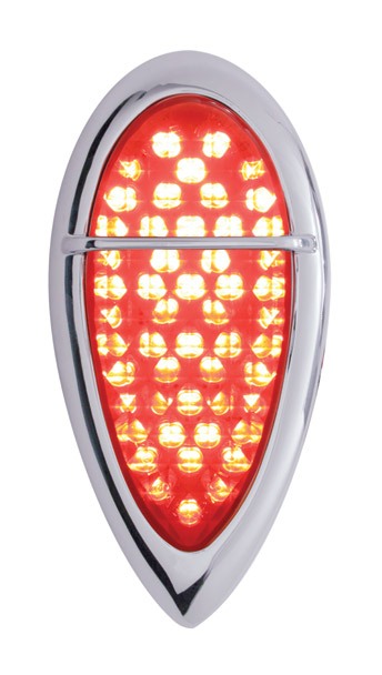 Pro-One Dual Function Led Teardrop Taillight With Lens | JPCycles.com