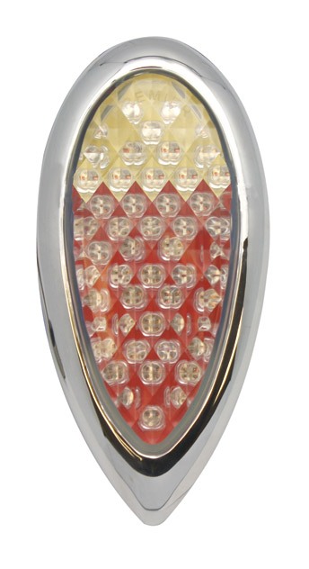Pro-One Triple Function LED Teardrop Tail Light | JPCycles.com