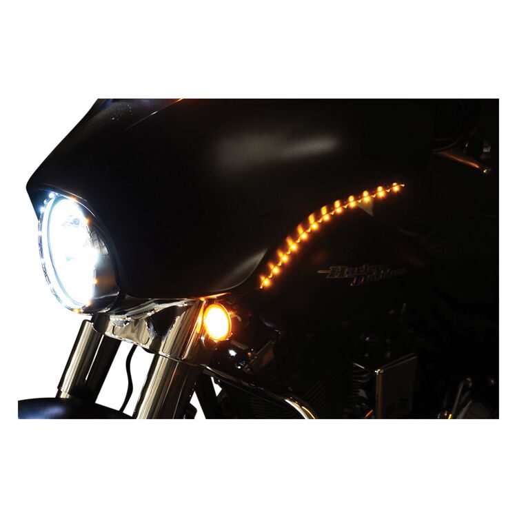 Custom Dynamics Bat Wingz Low Profile Fairing LED Trim For Harley ...