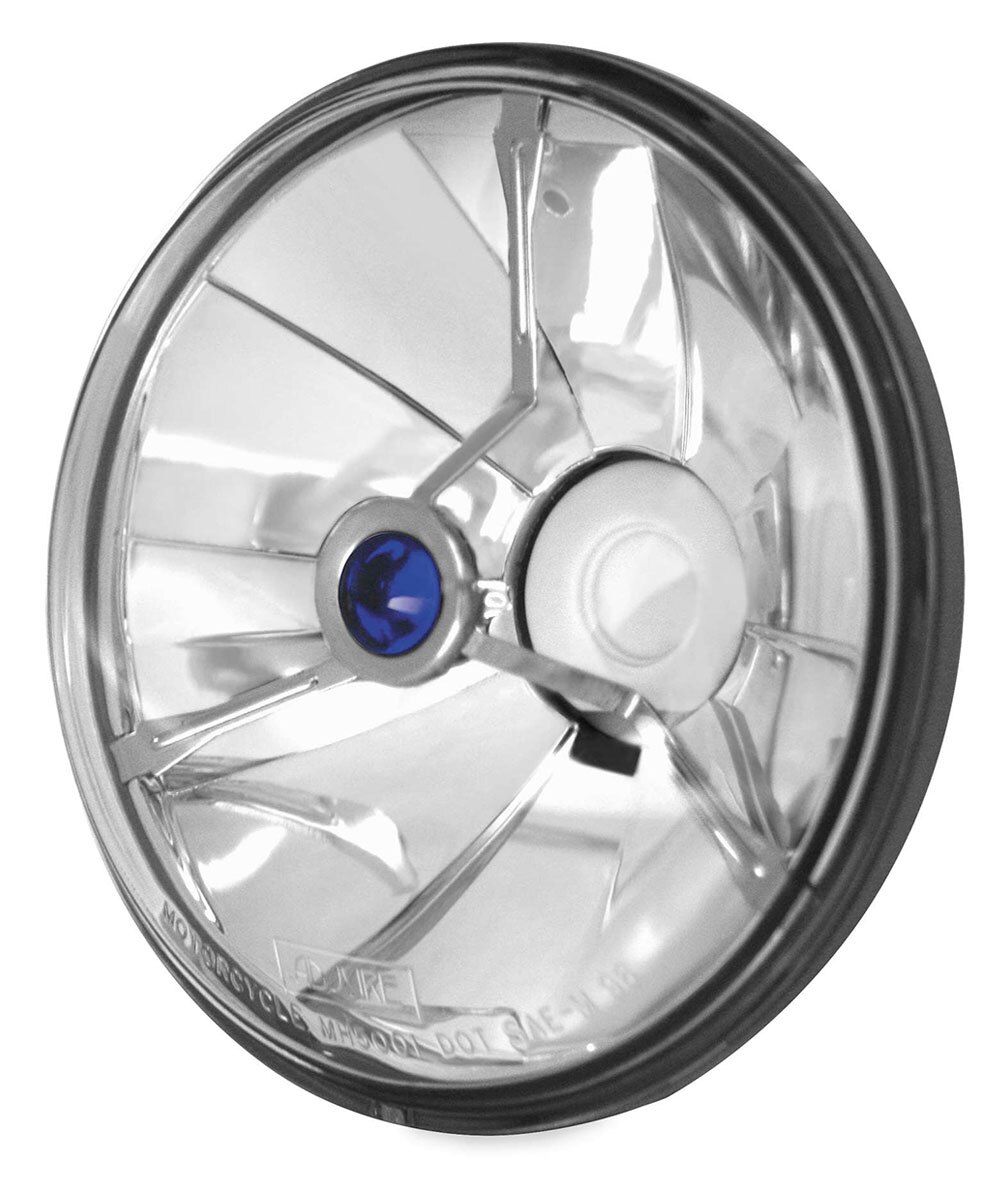 Adjure 5 3/4" Trillient Pie Cut Blue Dot Headlight | JPCycles.com