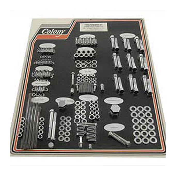 Colony Complete Engine Hardware Kit For Cast Iron Heads For Harley 1937 ...