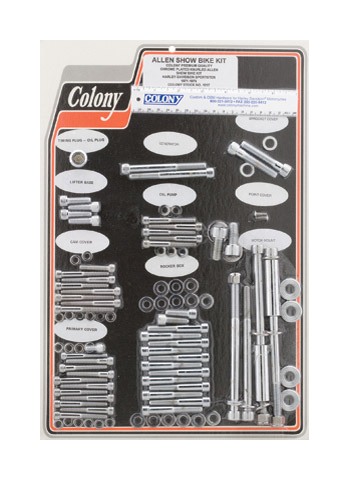 Colony Chrome Allen Head Show Bike Hardware Kit For Harley For Harley 4 ...