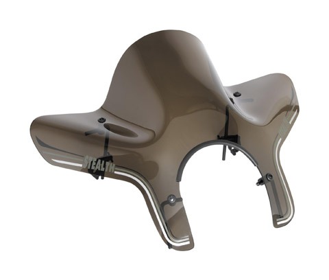 Slip Streamer Stealth Universal Cruiser Windshield Kit | JPCycles.com