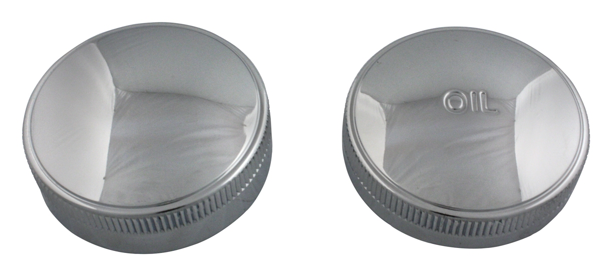 V-Twin Mfg. Gas And Oil Cap Set For Harley 1936-1952 | JPCycles.com