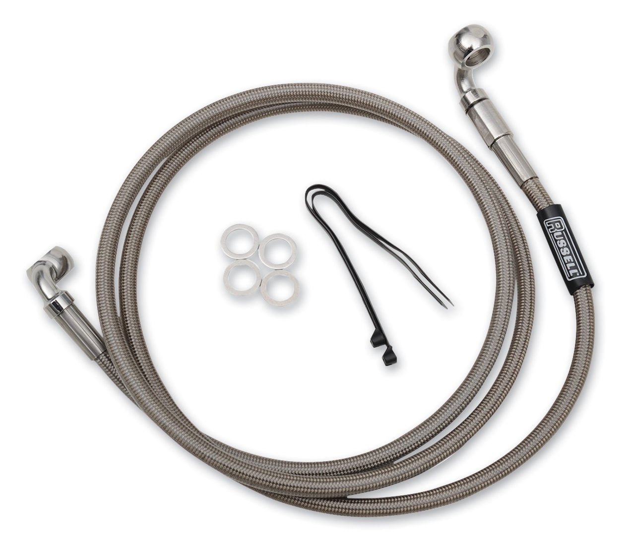 Russell ProSwivel 3/8" Stainless Brake Hose | JPCycles.com
