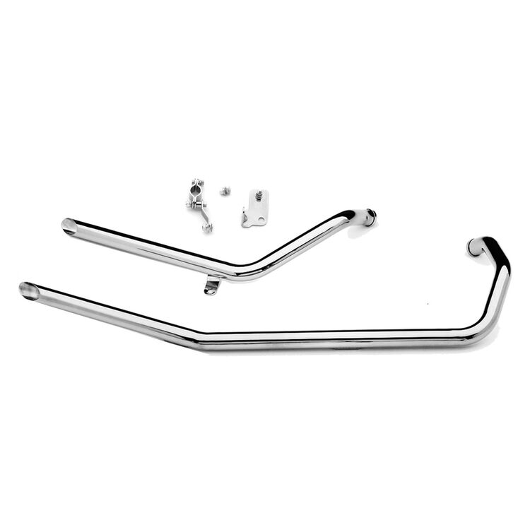 Paughco Upsweep Drag Pipes Full Exhaust System For Harley Rigid Frames ...