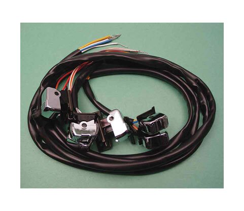 V-Twin Mfg. Handlebar Wiring Harness With Switches For Harley 1996-2006 ...