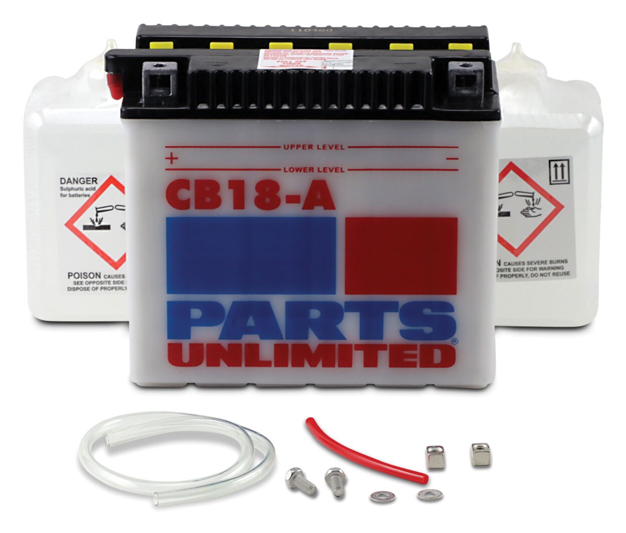 Parts Unlimited YB18-A Heavy Duty Battery Kit Honda V65 Magna VF1100C ...
