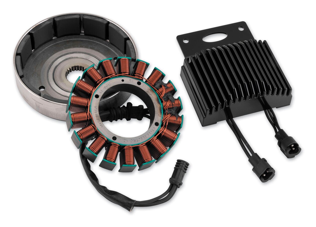 Cycle Electric 50 Amp 3-Phase Charging System For Harley Air-Cooled ...