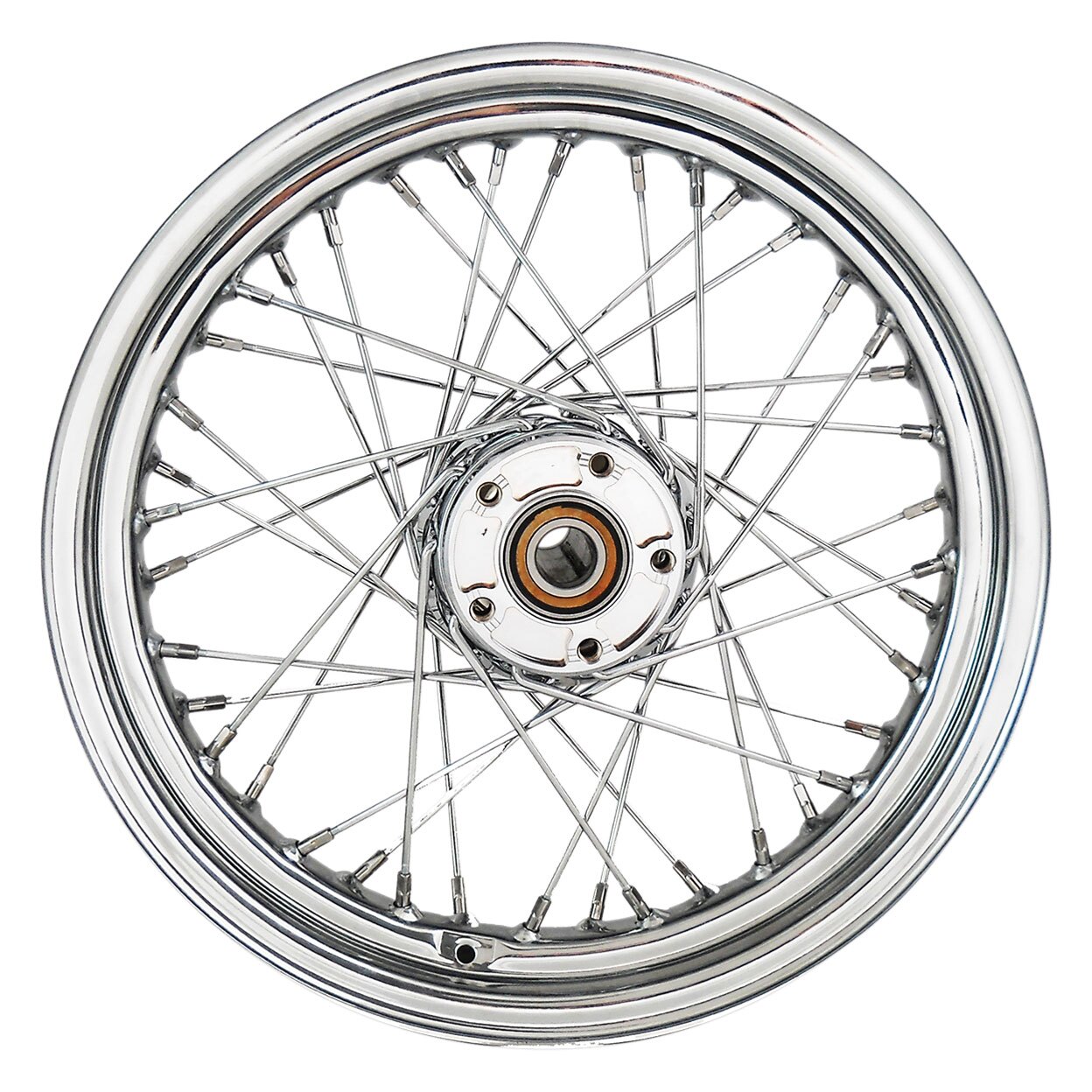 Drag Specialties 40 Spoke Laced Rear Wheel For Harley FLSTC / FLSTN Non ...