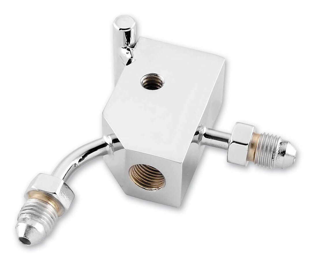 Twin Power Rear Block Brake Line Tee | JPCycles.com