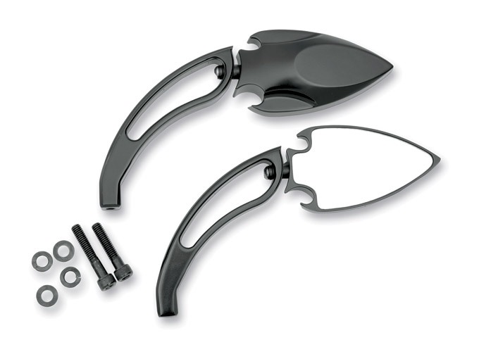 J&P Cycles Powder-Coat Spade Mirrors | JPCycles.com