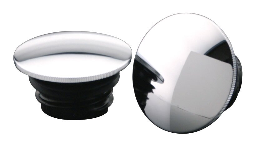Milwaukee Twins Steel Low Profile Domed Gas Cap Set For Harley 1981 ...