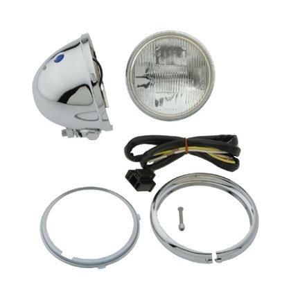 J&P Cycles 4-1/2" Mini Headlight Assembly | JPCycles.com