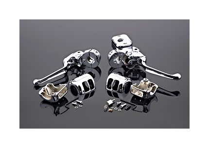 J&P Cycles Smooth-Contour Handlebar Control Kit Without Switches For ...